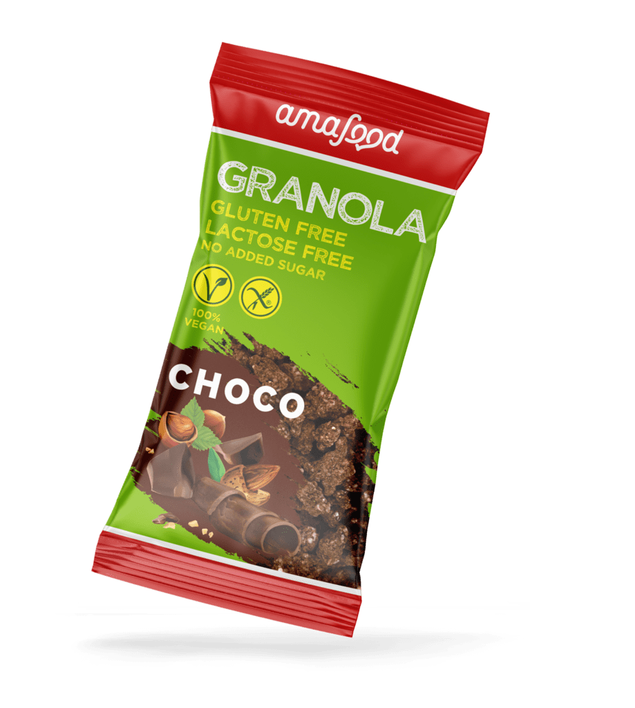 Granola Choco Mini pack - Amafood - Food free from Gluten, Sugar, Lactose